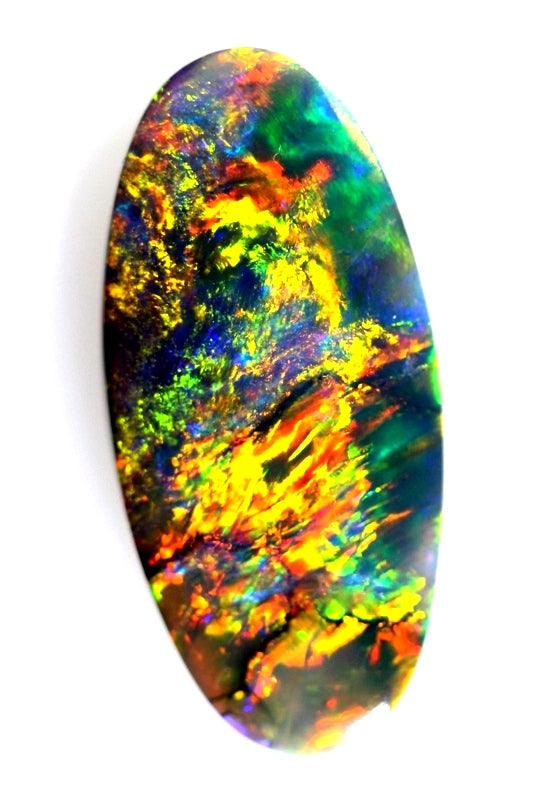 Brilliant Blood Red Amazing Pattern 3.17ct Solid Black Opal! 1270 ...