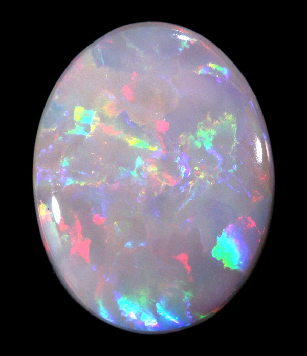 Beautiful Red Multi-Coloured Solid Aussie Opal 6.06ct / 1572– Global Opals