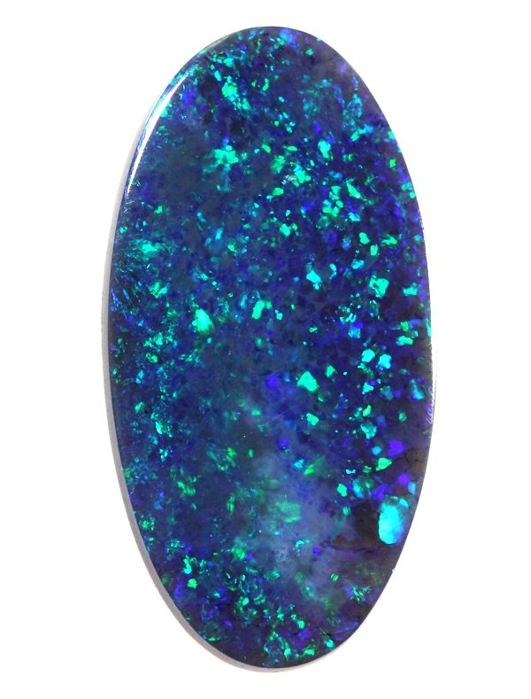 Bright Blue-Green Oval Solid Black Australian Opal 4.77ct / 710– Global ...