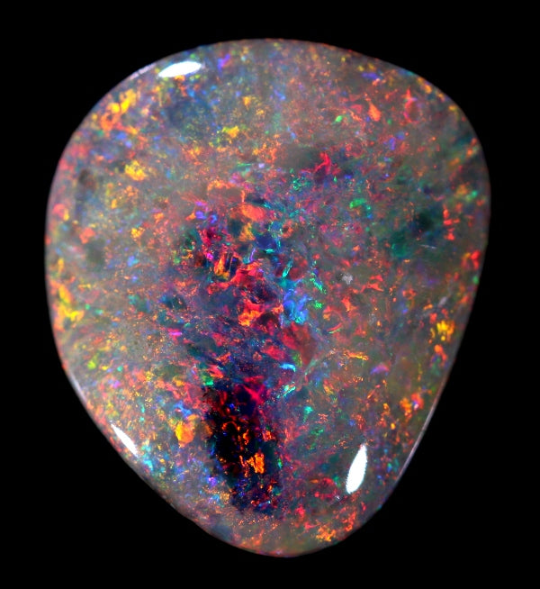 Natural Solid Mined Red Multi Coloured OPAL 4.57ct / 722– Global Opals