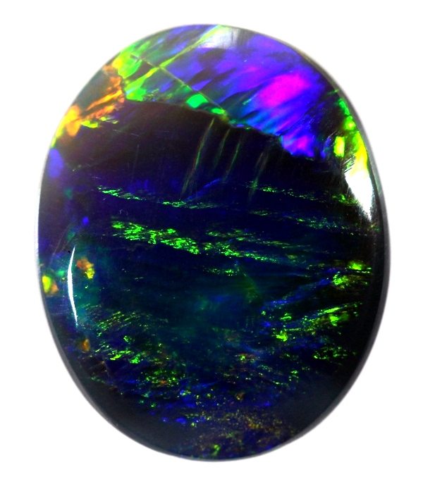 Beautiful Orange Colorful 1.47ct Lightning Ridge Solid Black Opal Qual ...