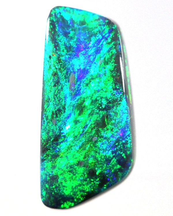 Bright Electric Blue-Green Free-Form Black Opal 1.95cts / 1963– Global ...