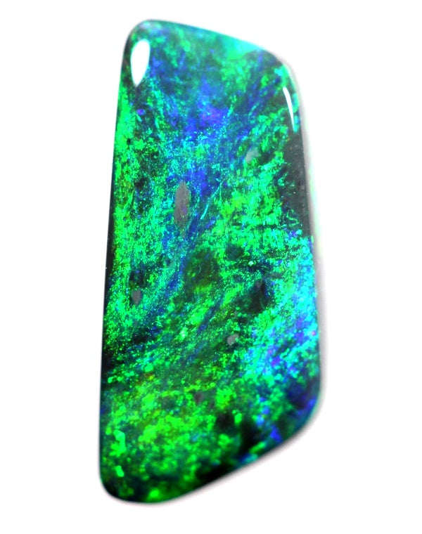 Bright Electric Blue-Green Free-Form Black Opal 1.95cts / 1963– Global ...