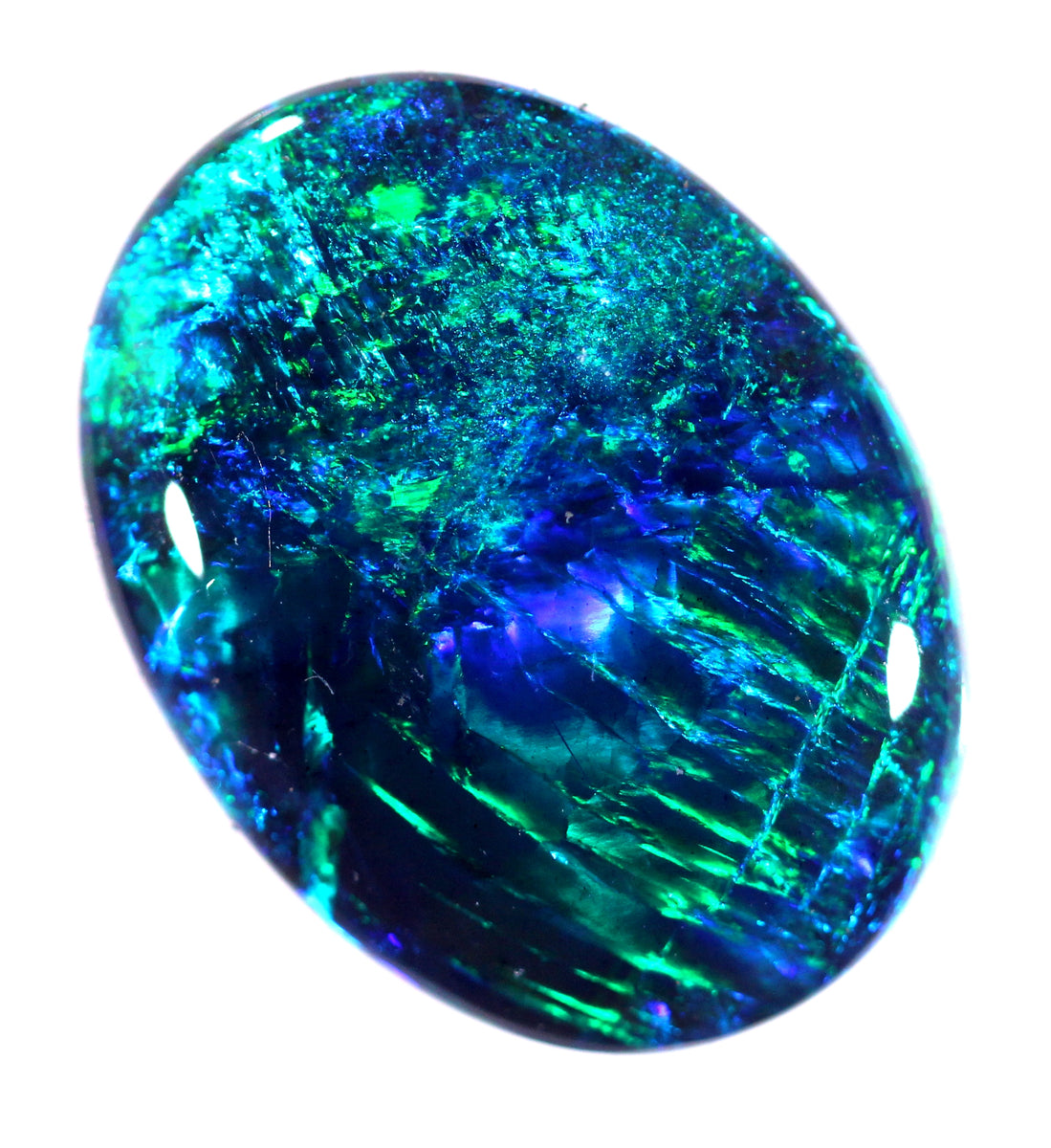 Buy Amazing Blue/Green Fern Pattern 7.81ct Solid Lightning Ridge Opal ...