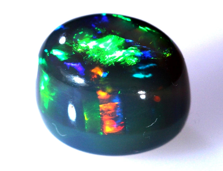 8.47ct Amazing Red Colorful Vertical Flashes Of Color Solid Black Opal ...